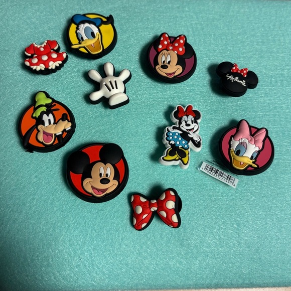 CROCS | Accessories | Crocs Disney Character Shoe Charms Red Black ...